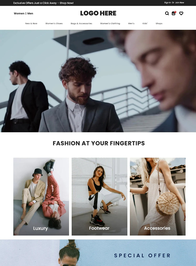 Free Online Fashion Store Shopify Template – Peccular