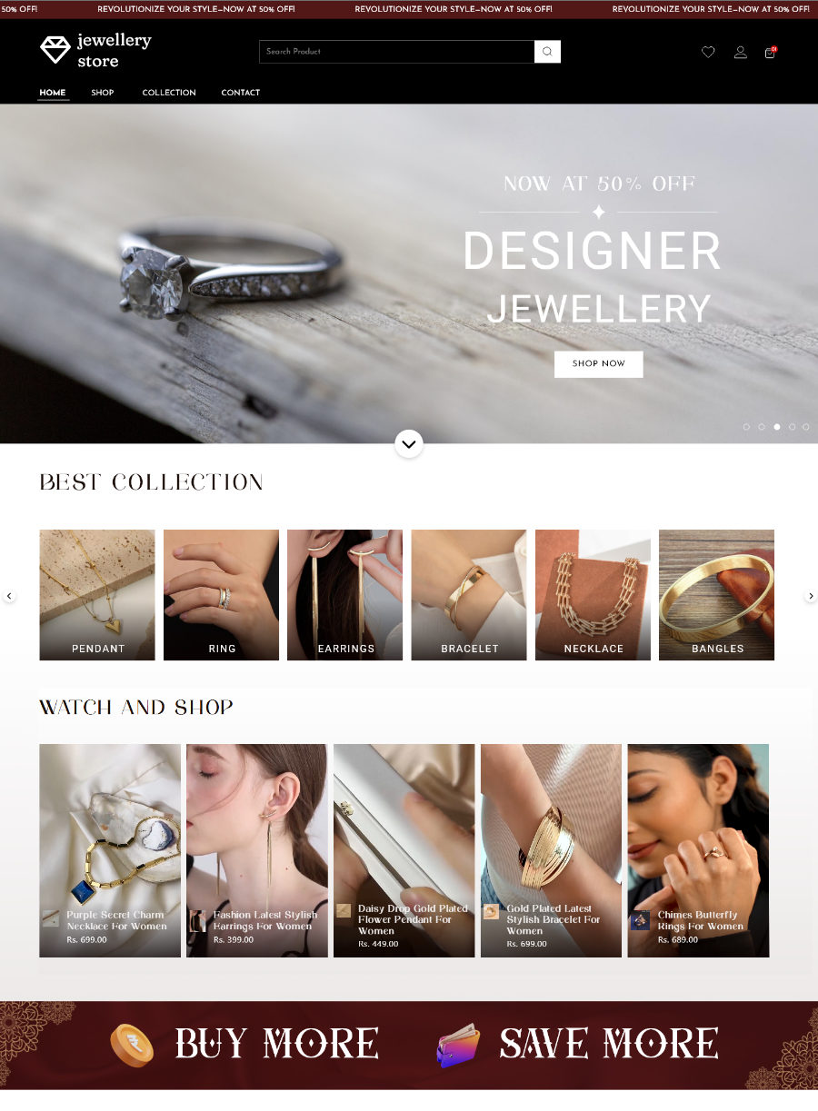 Free Jewellery Store Shopify Theme – Peccular